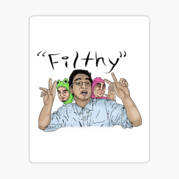 "Filthy Frank Filthy" Sticker by CMartin19 | Redbubble