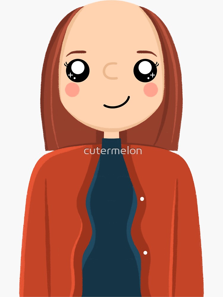 "The Office Bald Meredith" Sticker by cutermelon | Redbubble
