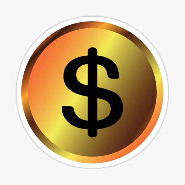 "Dollar Sticker" Sticker for Sale by eYe4catch | Redbubble