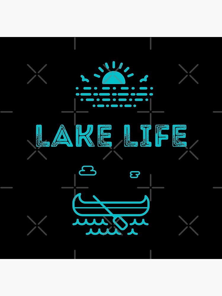 "Lake Life Cute Outdoors Design for Lake Lovers" Poster by ...