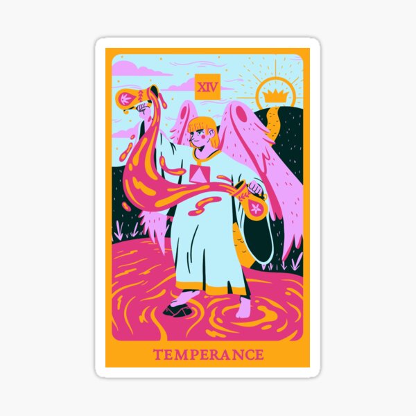 "Temperance (XIV)" Sticker for Sale by Artisan-Gallery | Redbubble