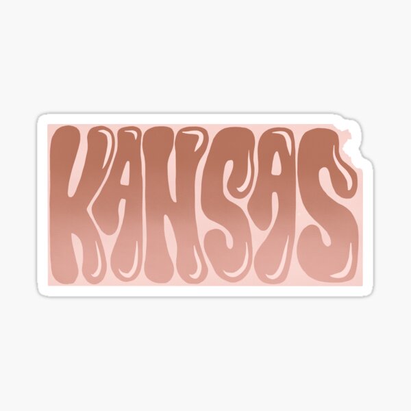 "Kansas is Groovy Baby" Sticker for Sale by molly-edelman | Redbubble