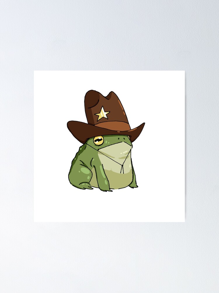 "Cowboy Frog" Poster for Sale by Elijah Tooley | Redbubble