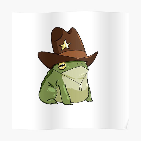 "Cowboy Frog" Poster for Sale by etooley-art | Redbubble