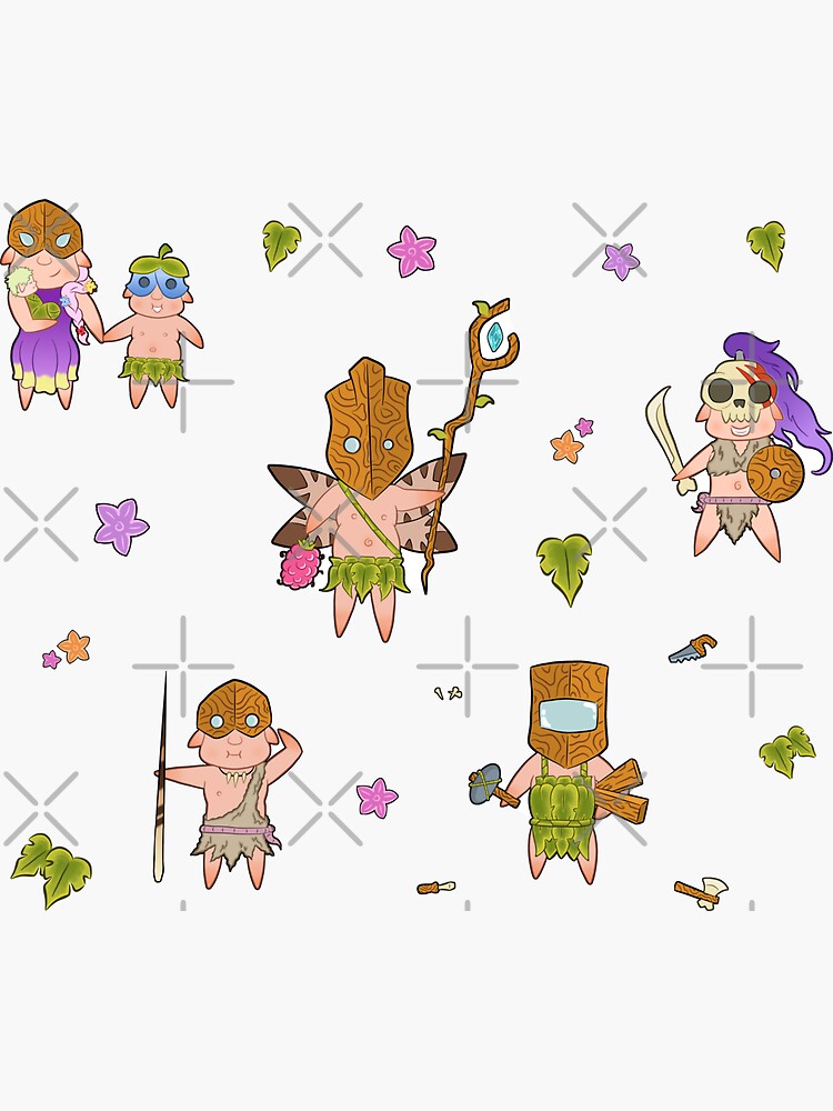 "Cute Woodland Pixie Family Sticker pack" Sticker for Sale by ...