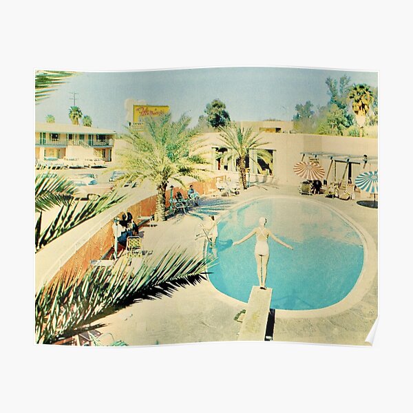"Vintage Motel pool California mcm home decor, poolside decor, mid ...