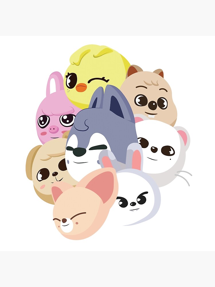 "SkzOO CharacterS" Art Print by sarrahdarcey | Redbubble