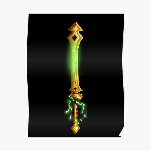 "Star Slayer Minecraft Enchantment Table Sword" Poster for Sale by ...