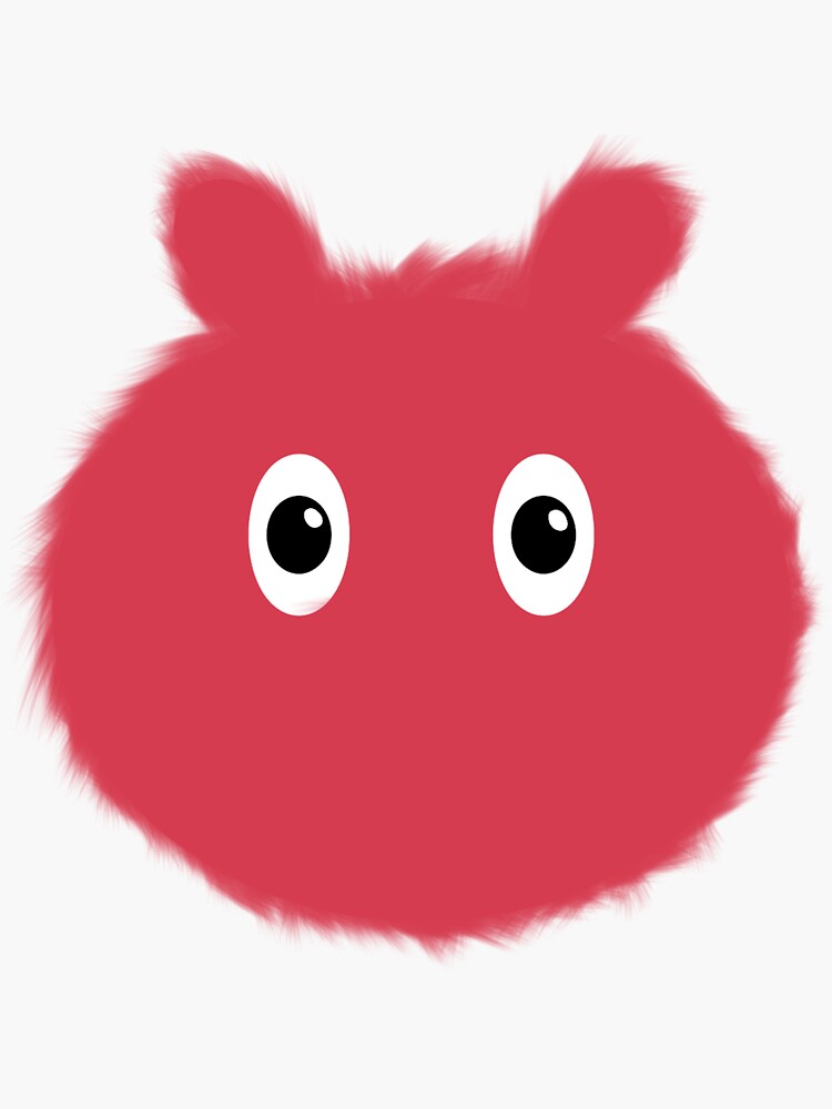 "Pink Furball" Sticker for Sale by Yagamioflight | Redbubble