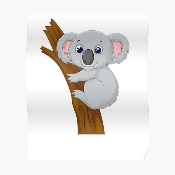 "cute quala bear animal" Poster for Sale by Sally-Arts | Redbubble