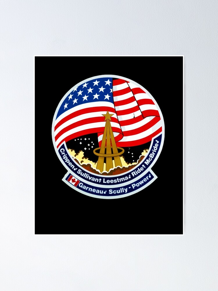"STS-41G Patch Insignia NASA Retro Style Vintage Emblem" Poster for ...