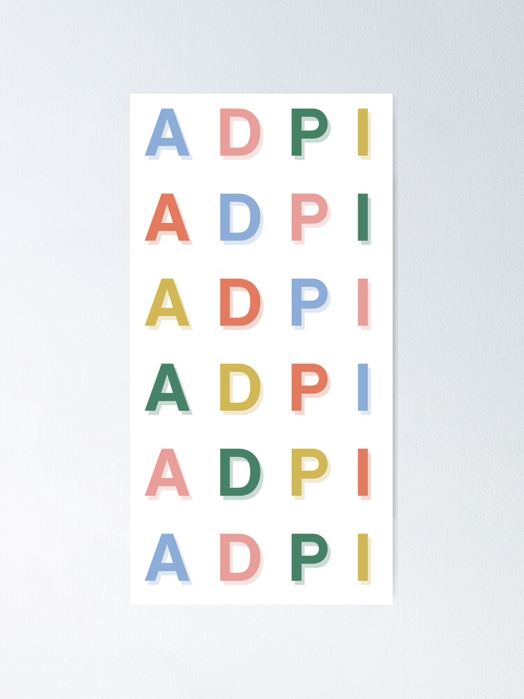 "ADPI RAINBOW" Poster for Sale by sarahsutton | Redbubble