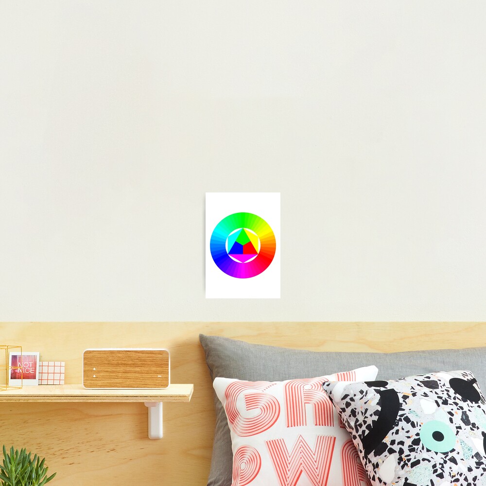 "RGB (additive/light) color wheel | White background" Poster for Sale ...