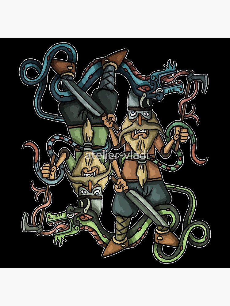 "Viking snakes" Art Print by atelier-vladi | Redbubble