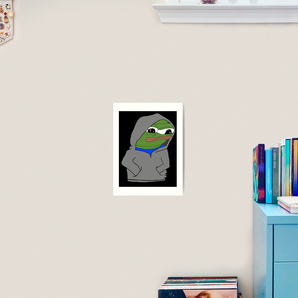 "Rare Doomer Pepe Sad Frog" Art Print for Sale by Slav-Art | Redbubble