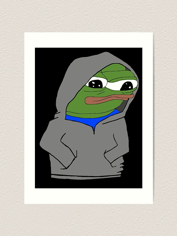 "Rare Doomer Pepe Sad Frog" Art Print for Sale by Slav-Art | Redbubble