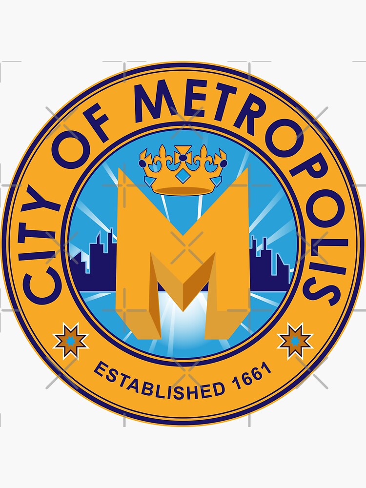 "City of Metropolis" Sticker for Sale by LuksTEESred | Redbubble