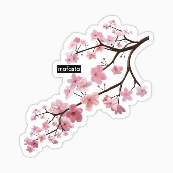 "Cherry Blossom Sakura Tree Petals" Sticker for Sale by patrick10reyes ...