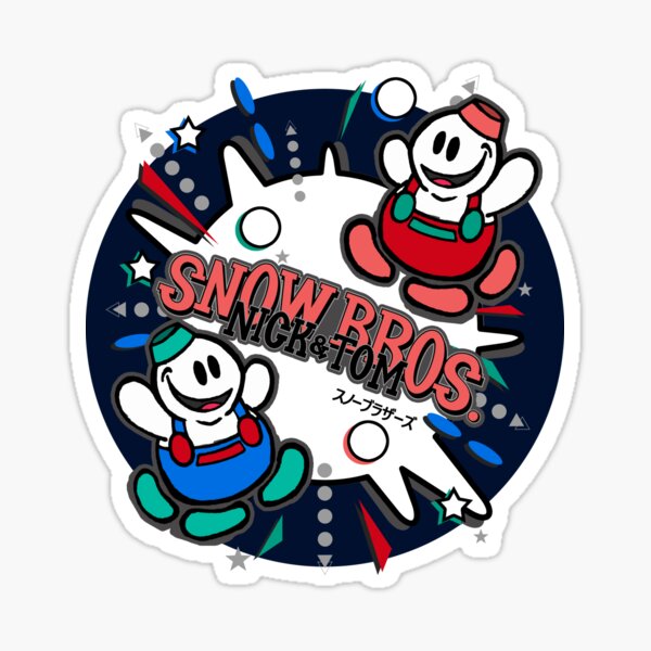 "Snow Bros" Sticker for Sale by Angelbeach | Redbubble