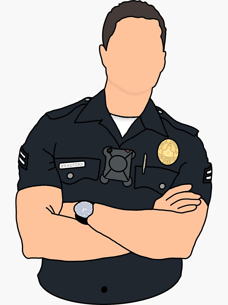 "Tim Bradford Silhouette " Sticker for Sale by Just-A-Dearie | Redbubble