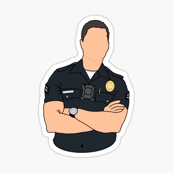 "Tim Bradford Silhouette " Sticker for Sale by Just-A-Dearie | Redbubble