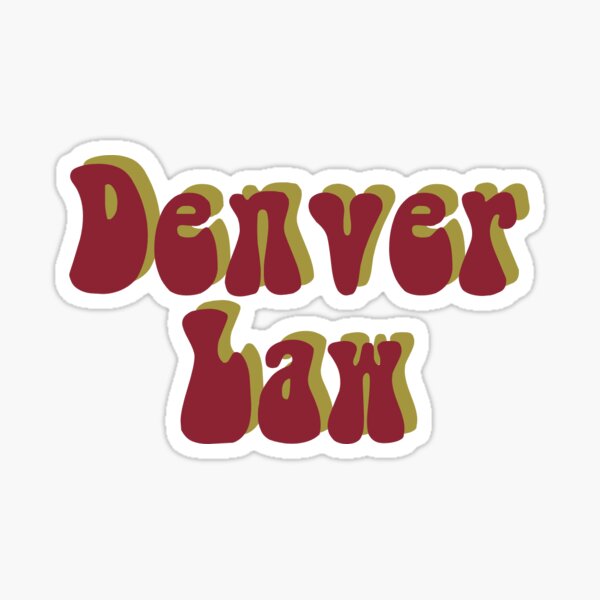 "Denver Law" Sticker for Sale by eammmmmm | Redbubble
