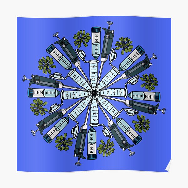 "Science Mandala Full colour " Poster for Sale by Sally-Scribbles ...