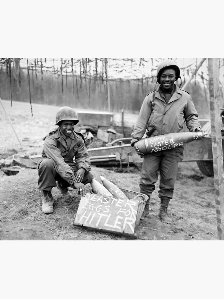 "US Troops Holding Easter Eggs For Hitler - WW2 1945" Poster for Sale ...