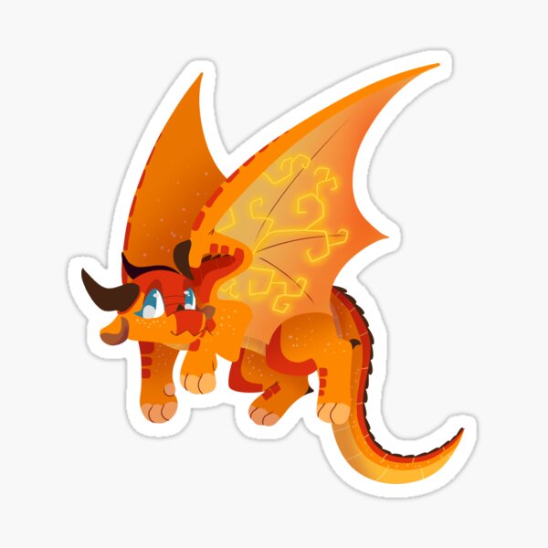 "Peril WOF Wings Of Fire Sticker" Sticker for Sale by Yuki-Inu | Redbubble