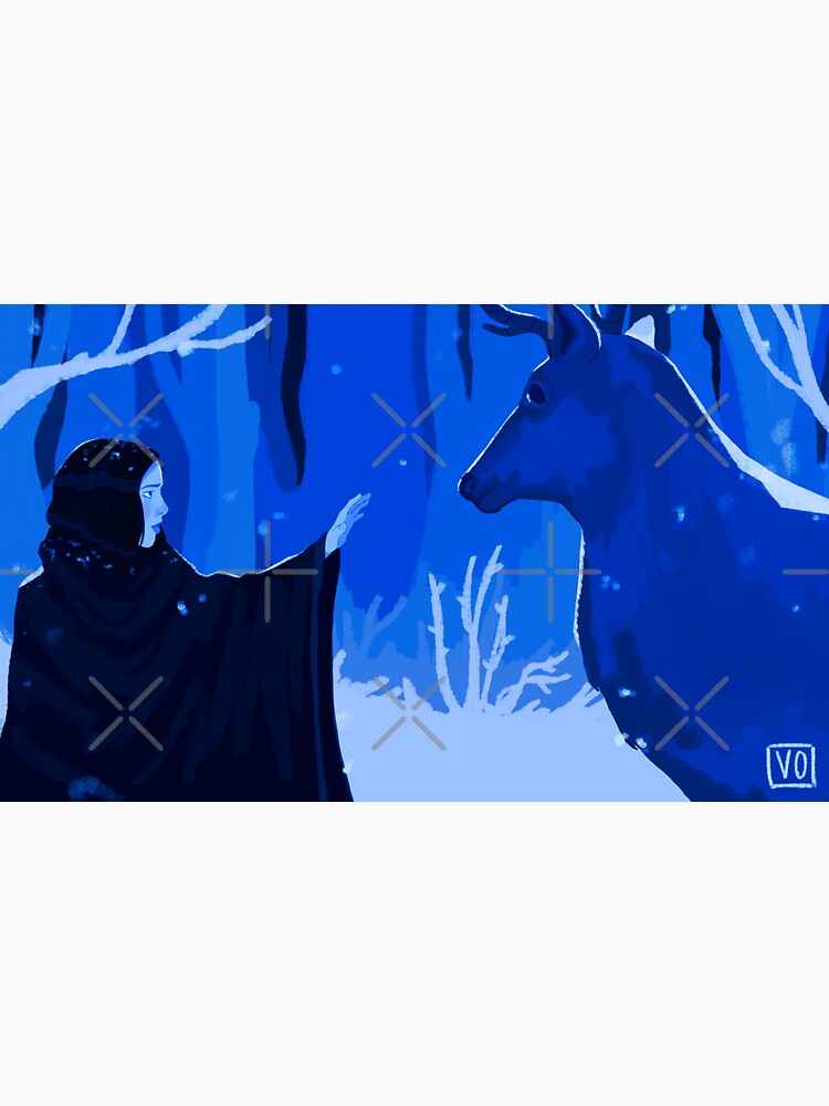 "Alina and Morozova's Stag" Sticker by VivianGrace | Redbubble