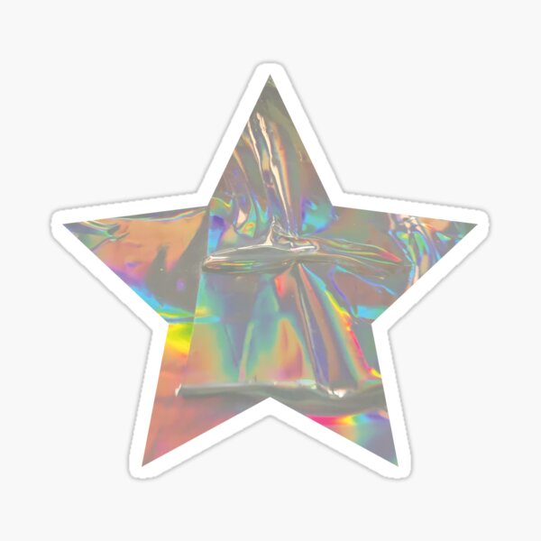 "Holographic Whisper" Sticker by dinaaaaaah | Redbubble