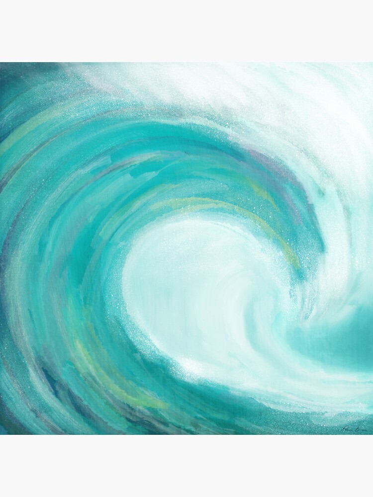 "Blue Wave" Sticker by PamBrisse | Redbubble