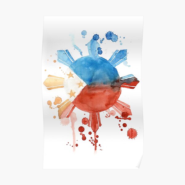 Philippine Flag Inspired Art Poster For Sale By Jveruditeartist philippine-flag-inspired-art-poster-for-sale-by-jveruditeartist