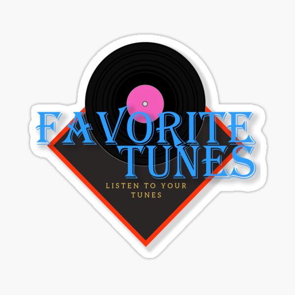 "Favorite tunes" Sticker for Sale by Tarsalla | Redbubble