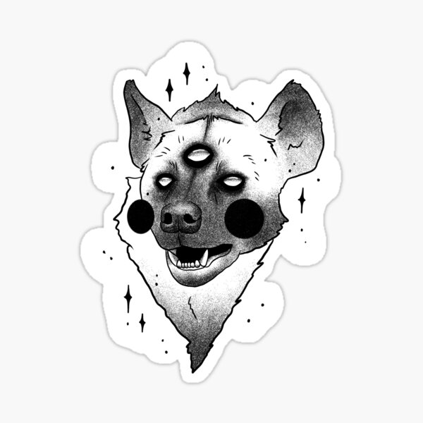 "Hyena magic" Sticker for Sale by annarielle | Redbubble