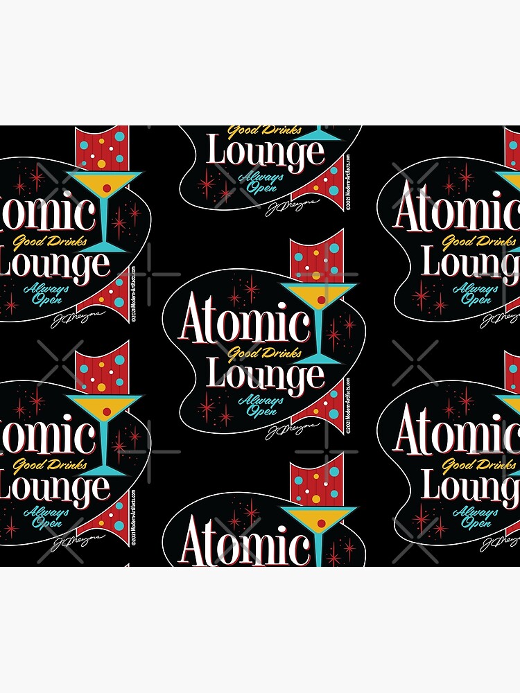 "ATOMIC LOUNGE" Throw Blanket for Sale by Mod-Artifacts | Redbubble