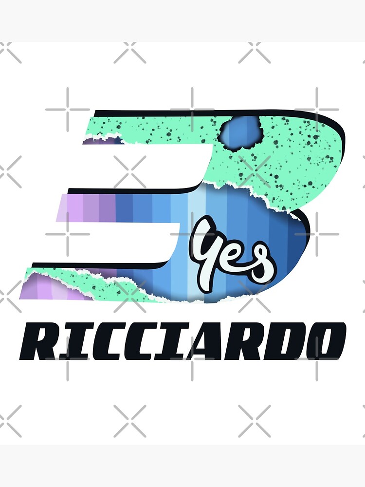 "Danny Ric 2021 Helmet" Poster by MichelleTera | Redbubble