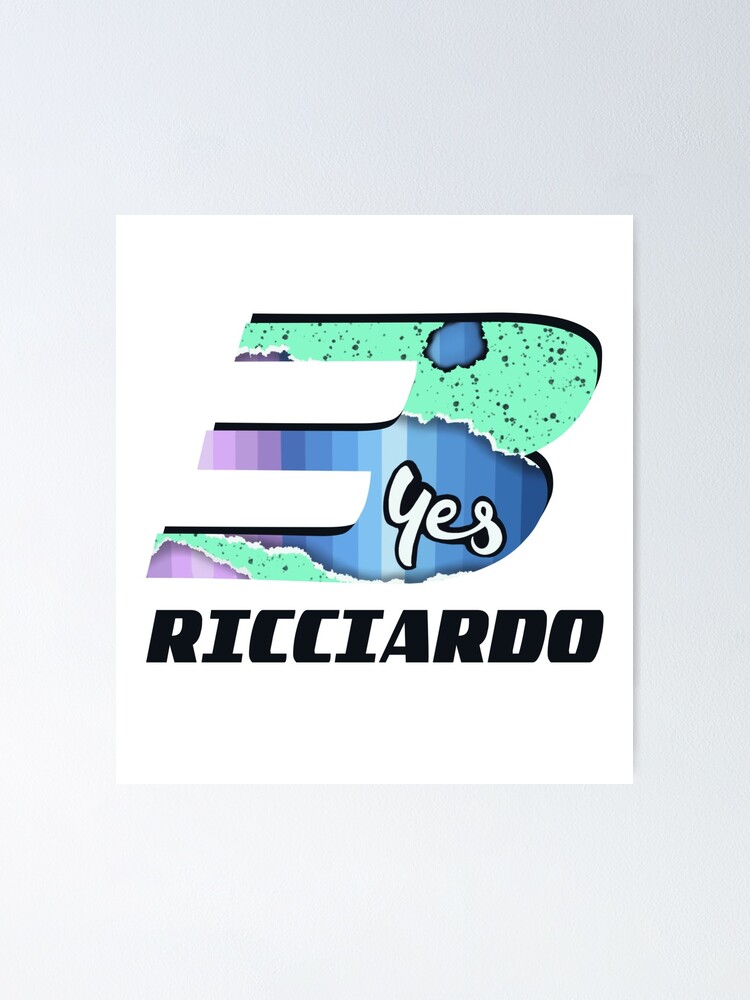 "Danny Ric 2021 Helmet" Poster by MichelleTera | Redbubble