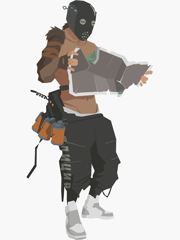 "Sci-fi dystopian post apocalyptic character - Raider Scout" Sticker ...