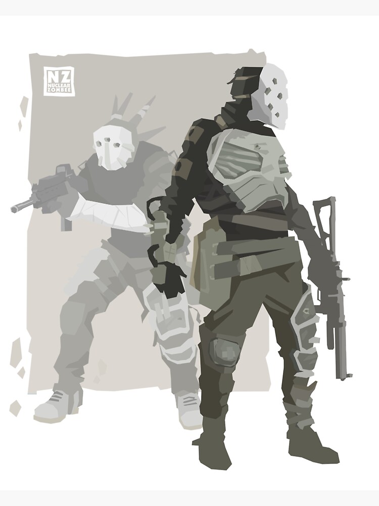 "Sci-fi dystopian post apocalyptic character - Hutton Guards" Sticker ...