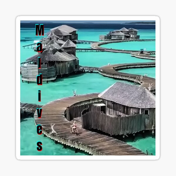 "Maldives by Trackmark" Sticker by Trackmark | Redbubble