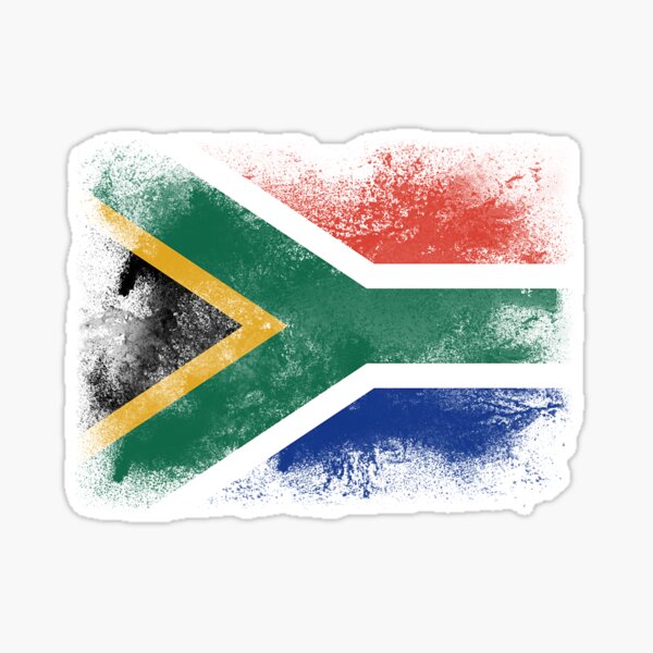 "South Africa flag" Sticker for Sale by psychoshadow | Redbubble