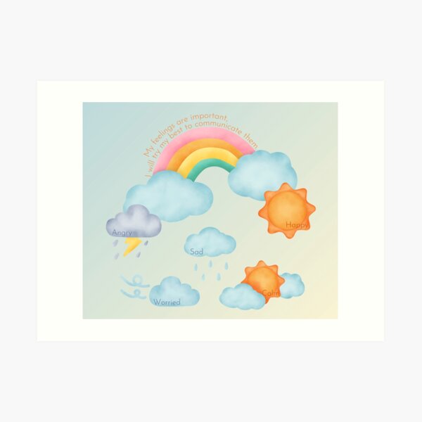 "Feelings Forecast for Children, Weather Symbols for Emotion Support ...