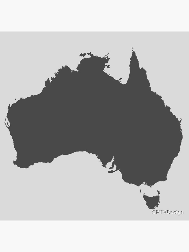 "Australia Shape" Poster by CPTVDesign | Redbubble