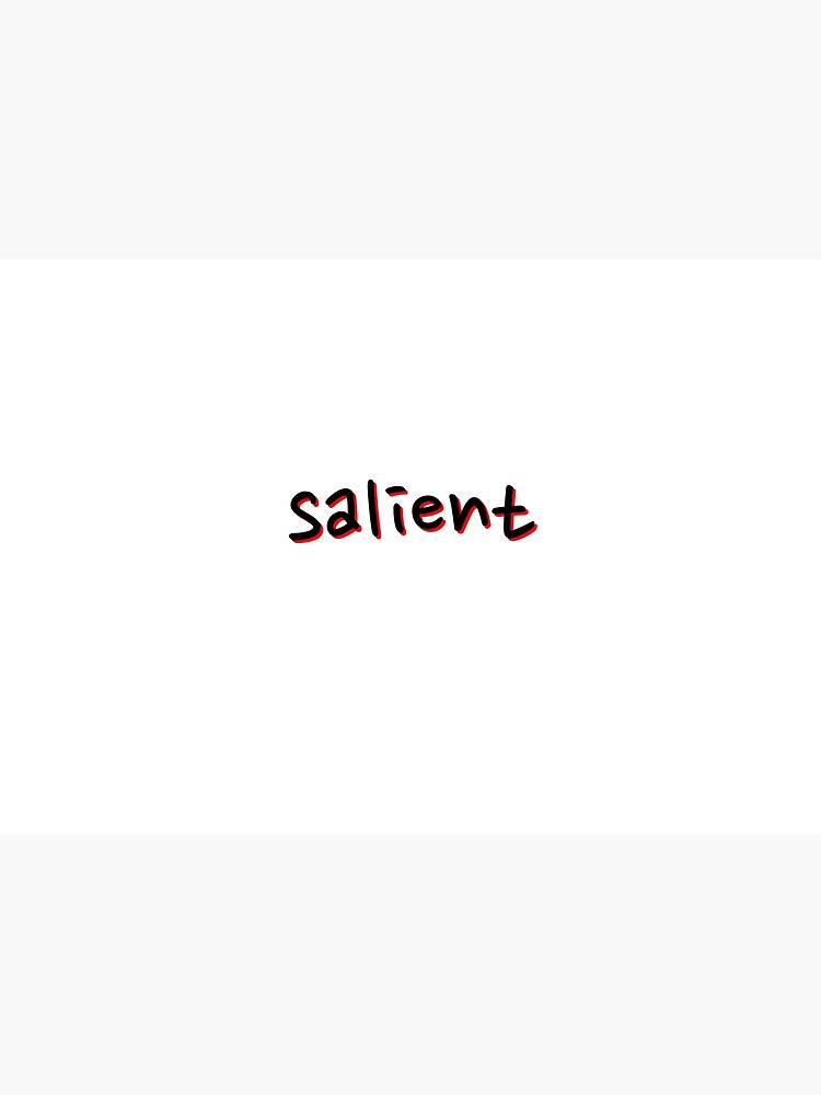 "salient" Poster for Sale by NeverMarin | Redbubble