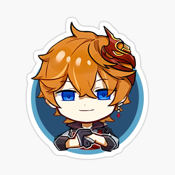 "Tartaglia/Childe | Genshin Impact Sticker "Ready to Spar"" Sticker for ...