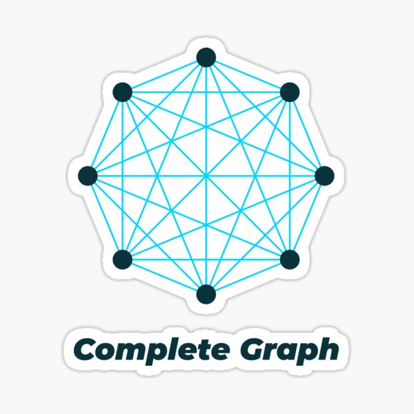 "Graph Theory - Complete Graph" Sticker by Mechashadow | Redbubble