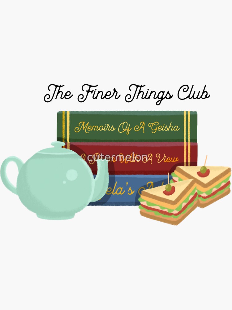 "The Office The Finer Things Club" Sticker for Sale by cutermelon ...