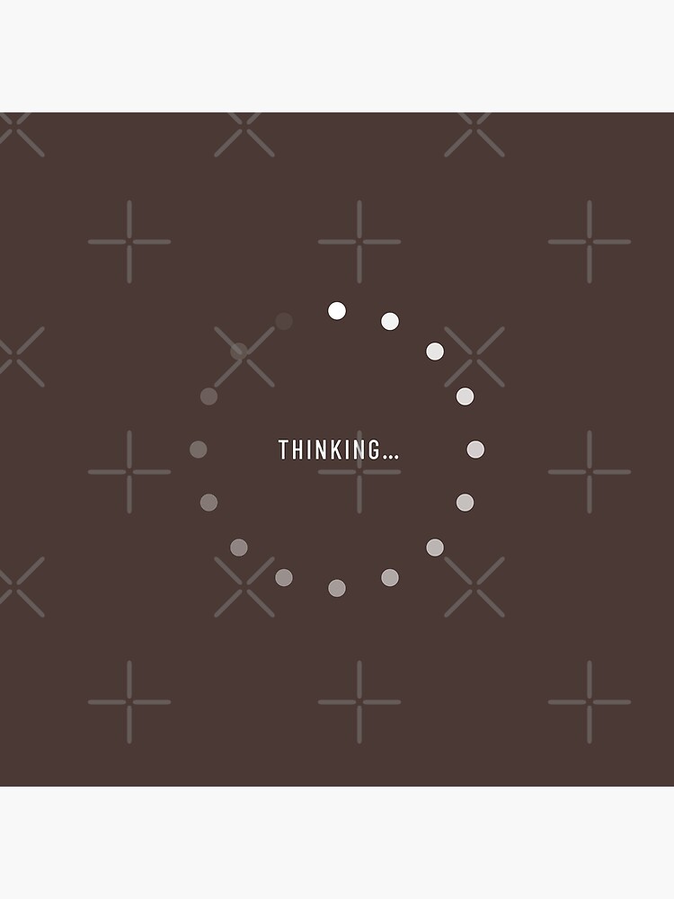 "Thinking Loading Icon" Poster for Sale by geek-updated | Redbubble