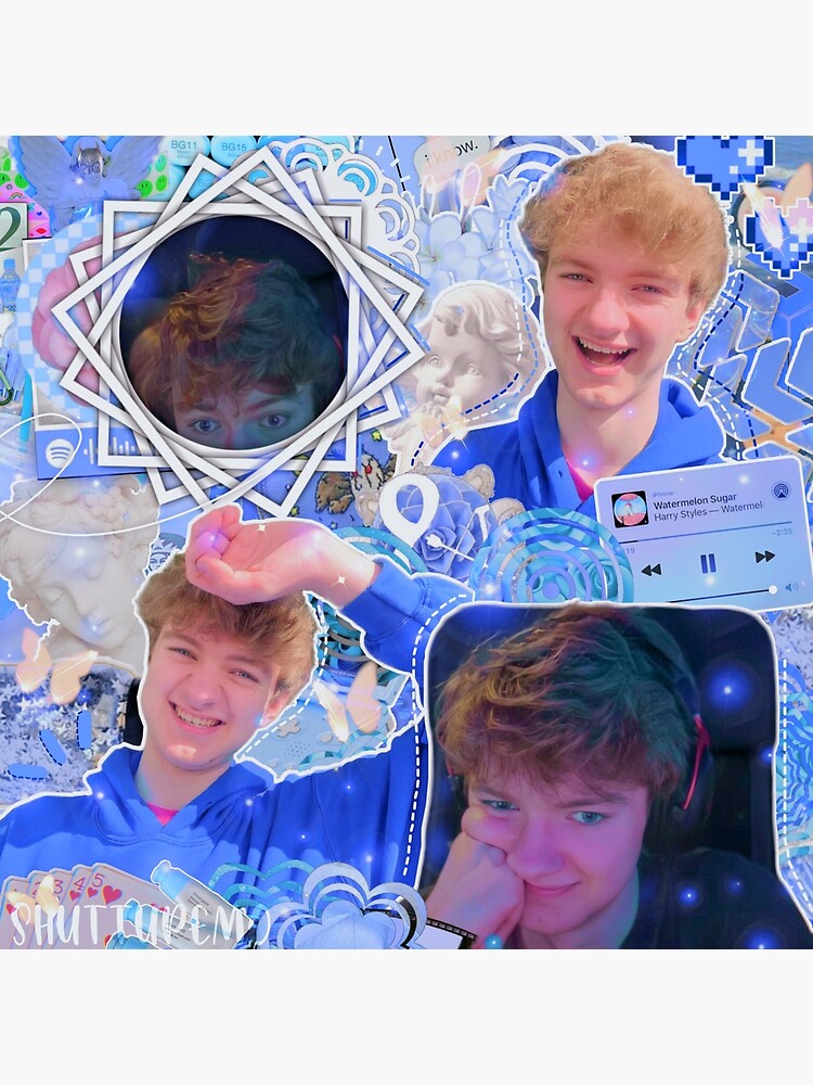 "Tommyinnit blue " Art Board Print for Sale by shuttupemo | Redbubble